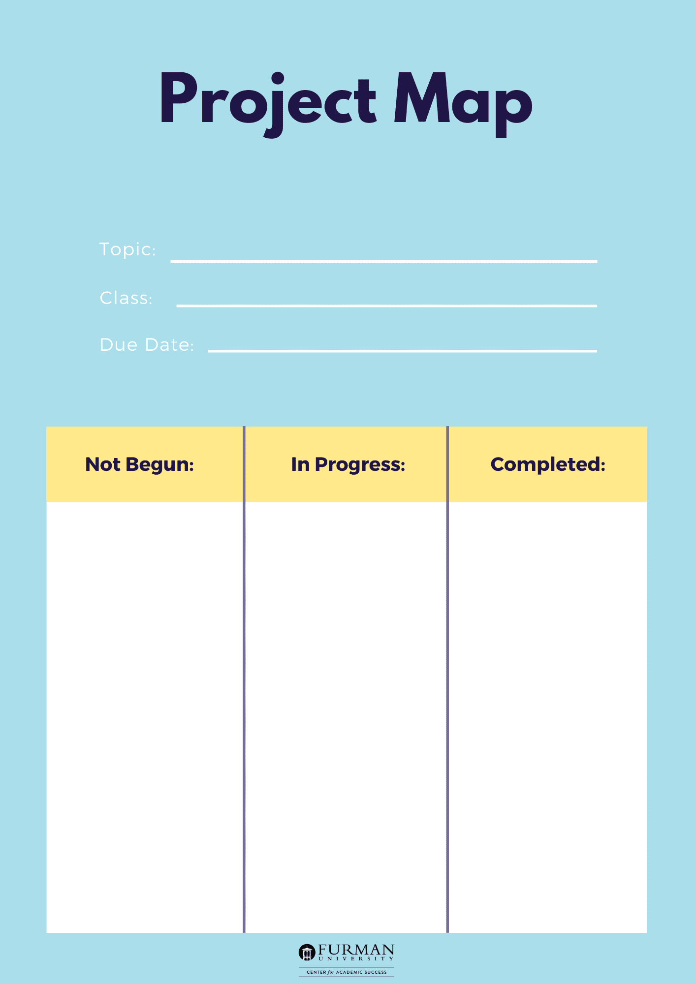 Tips and Tools | Center for Academic Success | Furman University